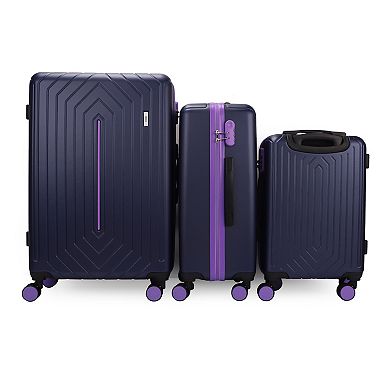 Mona Abs Hard Shell Lightweight 360 Dual Spinning Wheels Combo Lock 28 ...