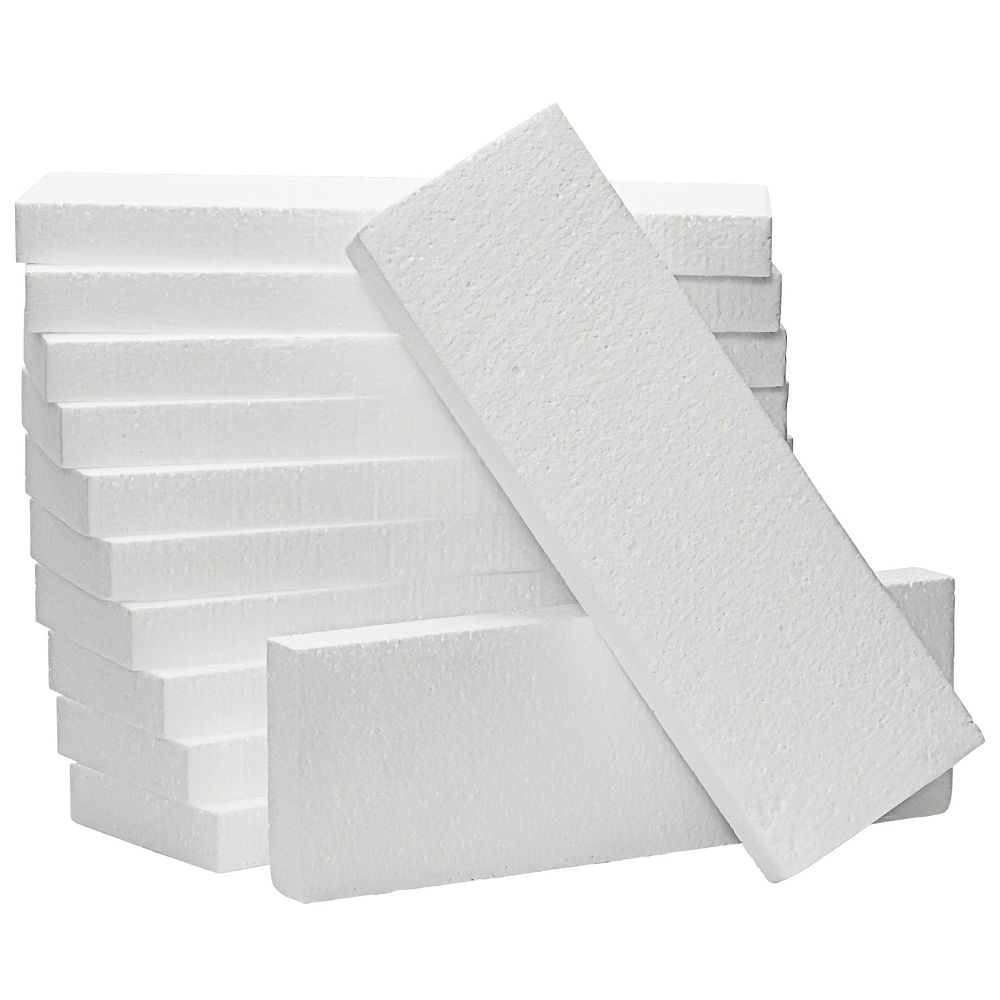 1-inch Thick Foam Rectangle Blocks For Diy Crafts, Polystyrene Boards ...