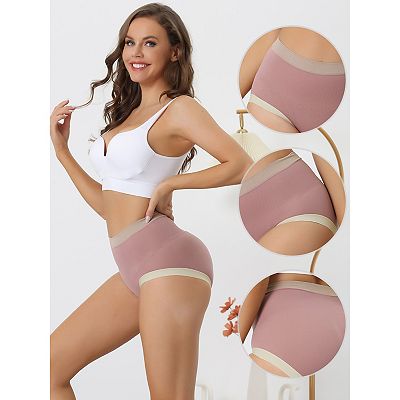 Women s Underwear High Waist Stretch Briefs Underpants Full Coverage Panties 5 Pack