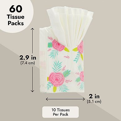 60-pack Wedding Facial Tissue Souvenirs For Guests - Welcome Bag Party ...