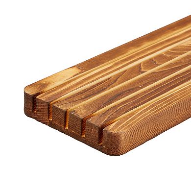 5-Slot Wood Quilting Ruler Stand Template, 16.9 x 3.9 x 0.75 in