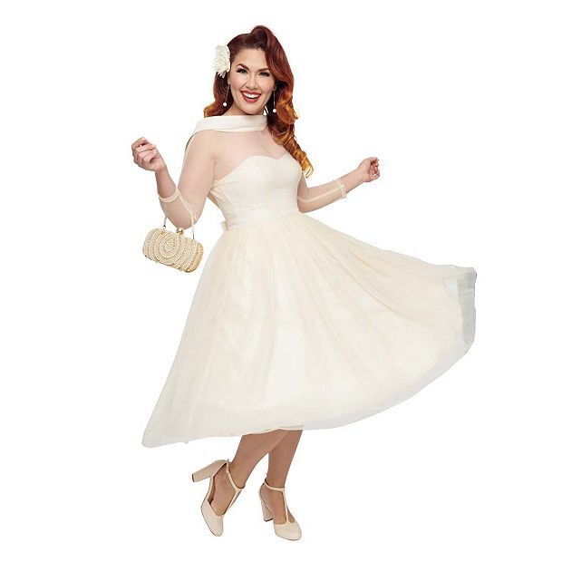 Vintage boat neck wedding dress 60 photos - Vianawedding.com