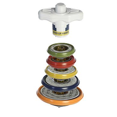 Aurora Toys Small Multicolor 6" Stackable Spinning Tops Engaging Toy