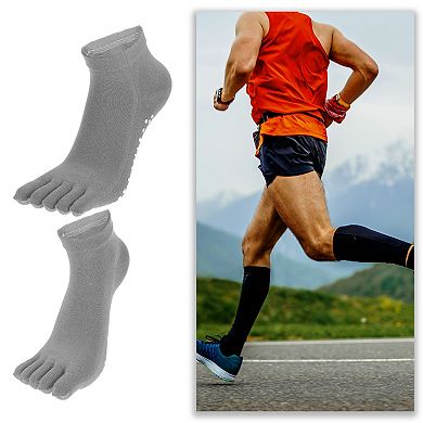 4 Pairs Full Finger Five Toe Socks Unisex Non Slip Fit Finger Socks