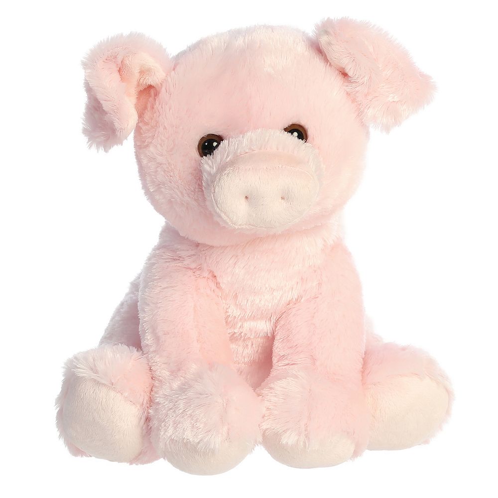 Aurora Large Pink 14" Pig Cuddly Stuffed Animal