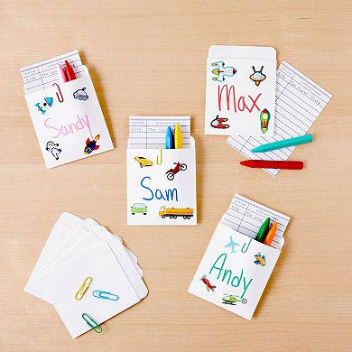 100 Pack Self Adhesive Book Pockets, Library Card Holders, White, 3.5 X ...