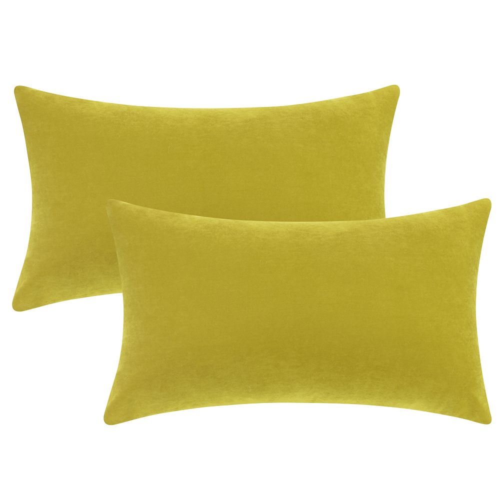 1 Pair Solid Color Pillowcases With Hidden Zipper For Bed, Sofa, Chair ...