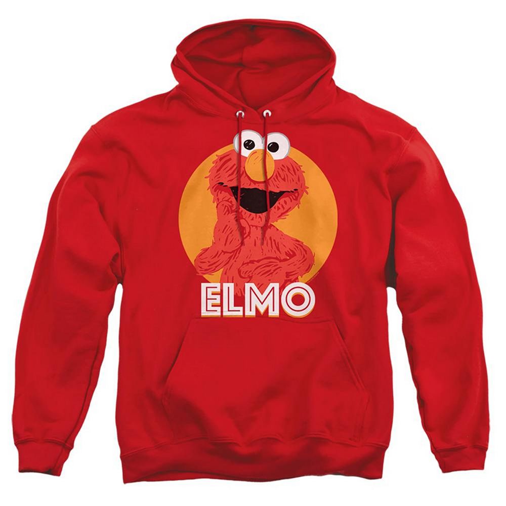 Sesame Street Elmo Scribble Adult Pull Over Hoodie