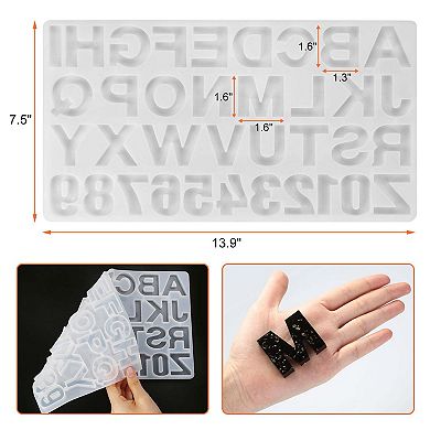 Alphabet Silicone Jewelry Making Mold Set