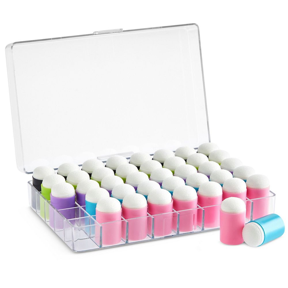 40 Pack Finger Painting Sponge, Daubers For Stamping For Arts And Diy ...