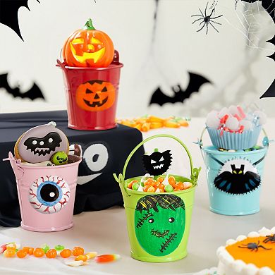 24 Pack Mini Metal Buckets For Crafts, 2" Tin Pails For Party Favors, 4 ...