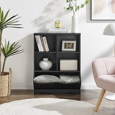 Five-cubby Open Storage Cabinet