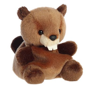 Aurora Mini Brown Palm Pals 5" Chewy Beaver Adorable Stuffed Animal