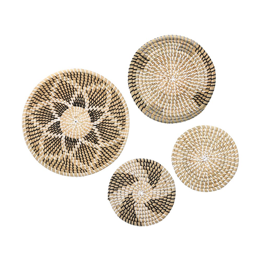 Baskets For Wall Decor, Bohemian Wall Basket Decor Set, Straw Hanging ...