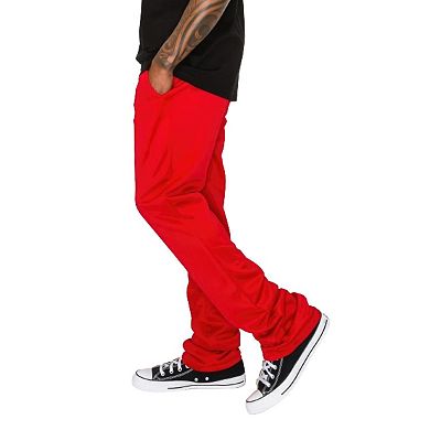 Solid Flare Stacked Track Pants