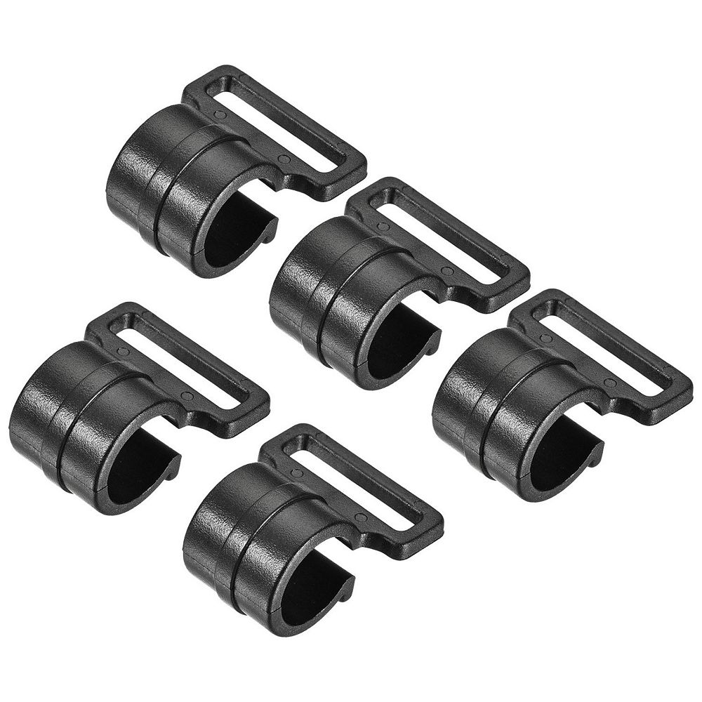 11mm Id Plastic Tent Tarp Bracket Pole Clips Fasteners For Camping 5pcs
