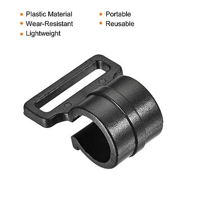 11mm Id Plastic Tent Tarp Bracket Pole Clips Fasteners For Camping 5pcs