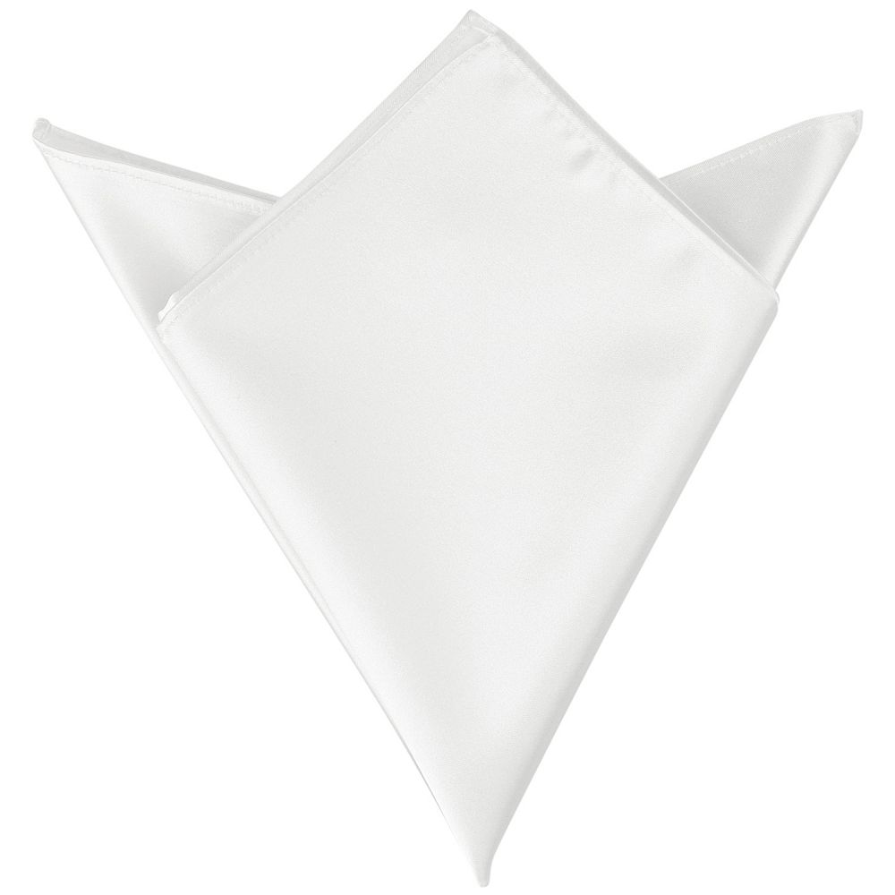 Pocket Squares For Men, Silk Shiny Solid Color Foldable Handkerchiefs
