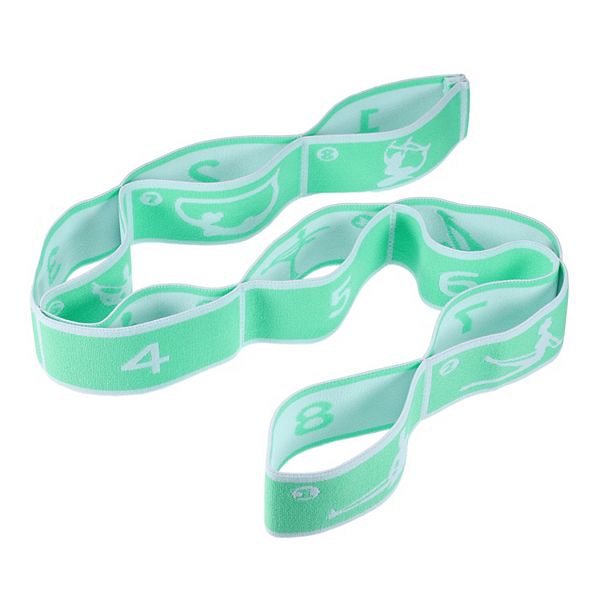 Yoga Stretching Band Yoga Stretch Strap With 8 Loops Elastic Exercise ...