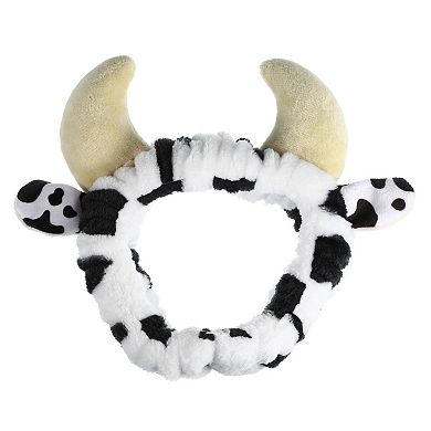 1 Pcs Cute Cartoon Cow Headbands For Girls For Women Black White