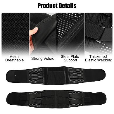 Back Brace For Lower Back Pain Back Support Belt With 4 Stays And 2 ...