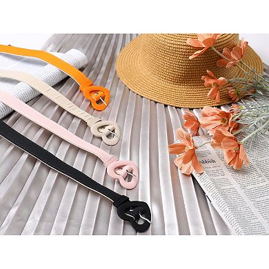 Women's Heart Shaped Belt Heart Buckle Belts Pu Leather Adjustable ...