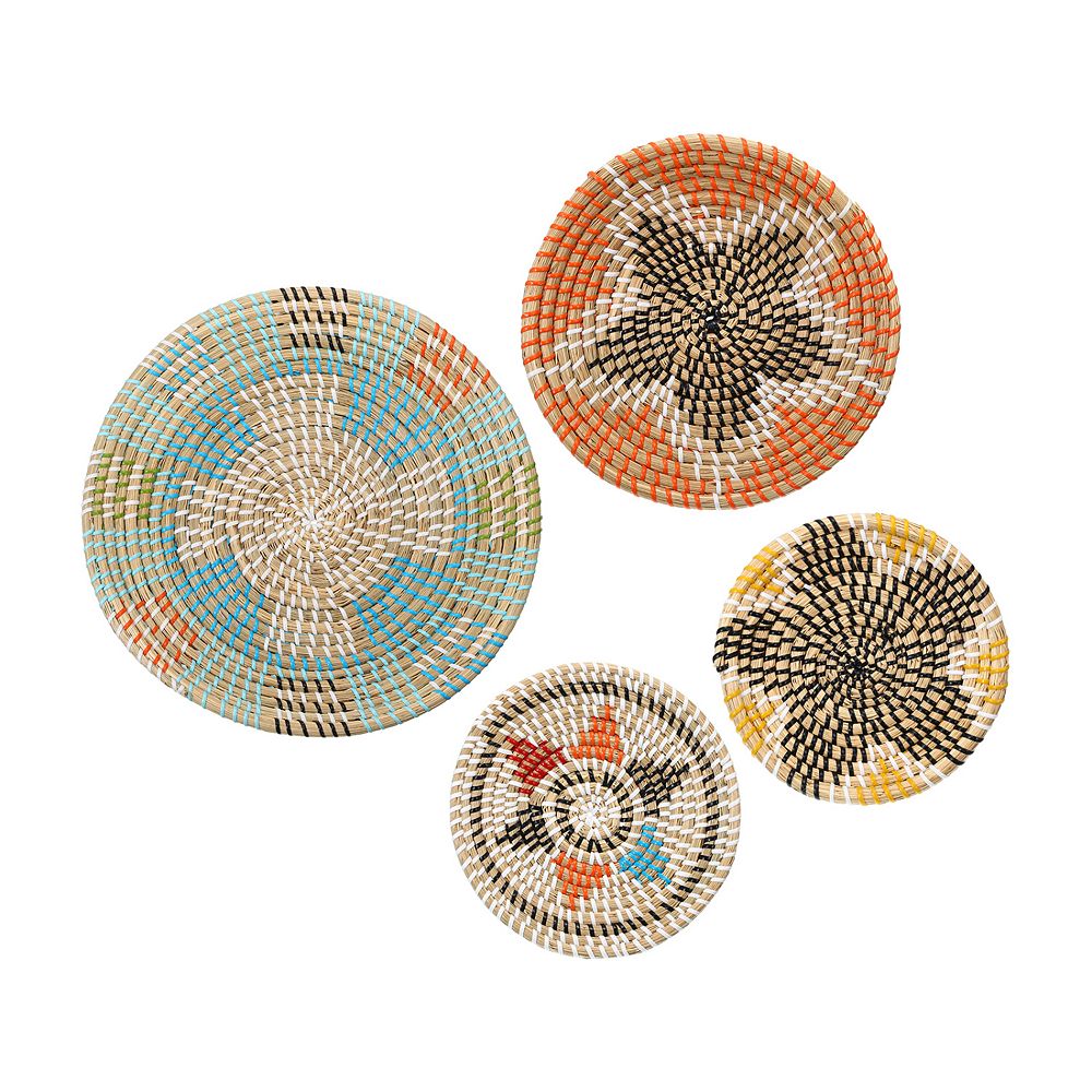 Baskets For Wall Decor, Bohemian Wall Basket Decor Set Wall Hanging ...