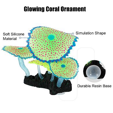 Glowing Aquarium Simulation Coral Fluorescence Aquatic Artificial Coral