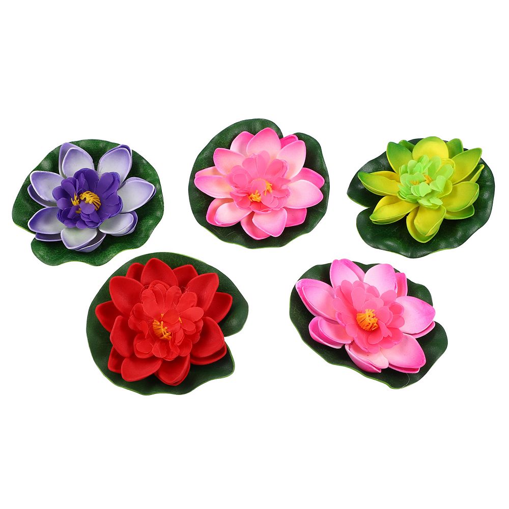 1 Pcs Garden Ponds Pool Decoration Artificial Lotus Flower Multicolor