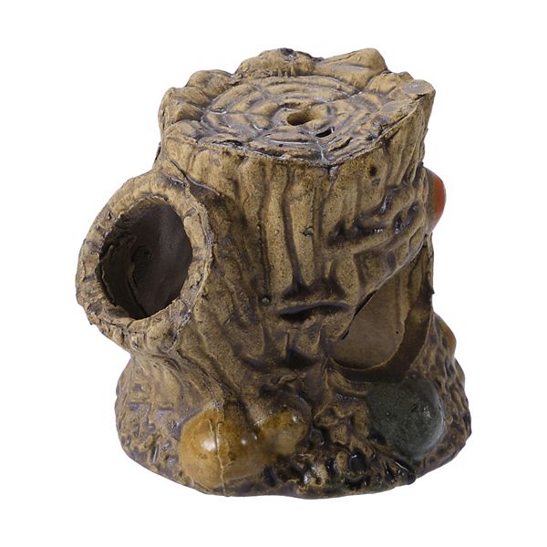 Aquarium Decorations Ceramic Cave Hiding Rock Cave For Fish Brown 3.54 ...