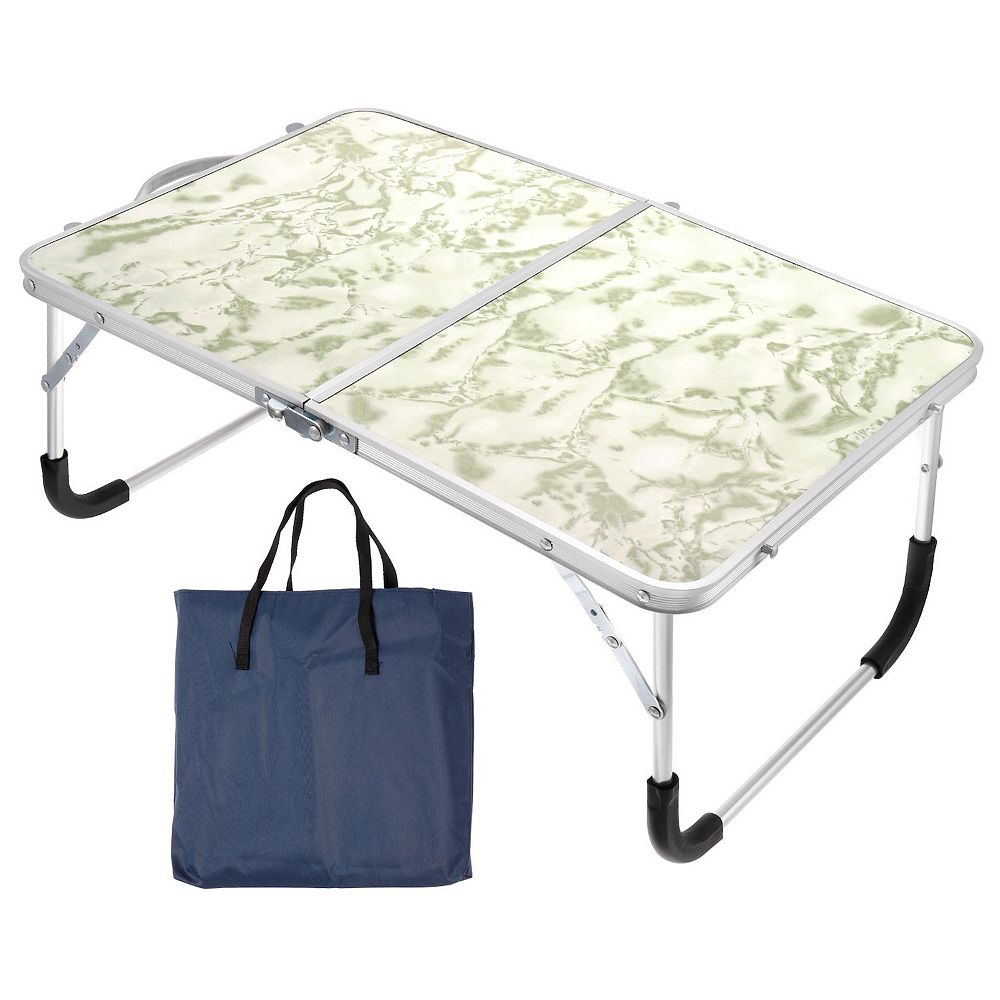 Foldable Laptop Table Picnic Bed Tray Tables With Tote Bag For Sofa ...