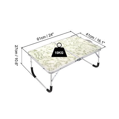 Foldable Laptop Table Picnic Bed Tray Tables With Tote Bag For Sofa ...