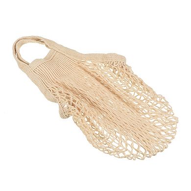 Cotton Mesh Bag, 15x12.2" Reusable Mesh Net String Grocery Bags Organizer