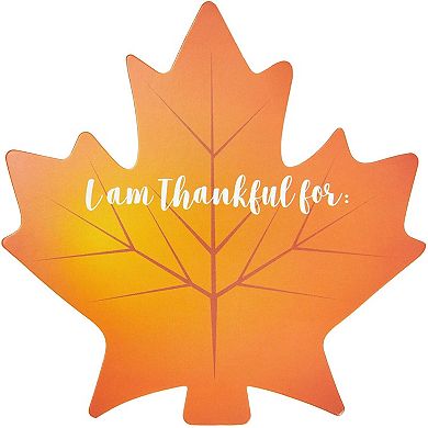 Thanksgiving Place Cards - 50 Pack Thankful Table Decor Maple Leaves ...