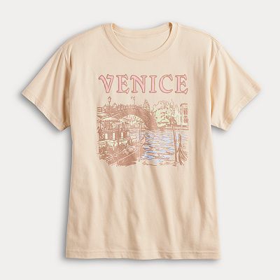 Juniors' Venice Landscape Graphic Tee