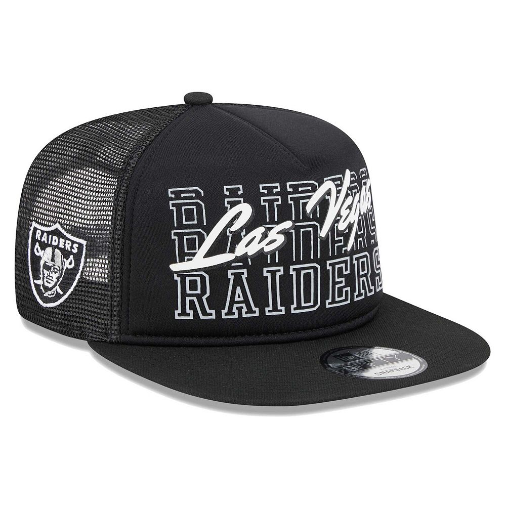 Men's New Era Black Las Vegas Raiders Instant Replay 9FIFTY Snapback Hat