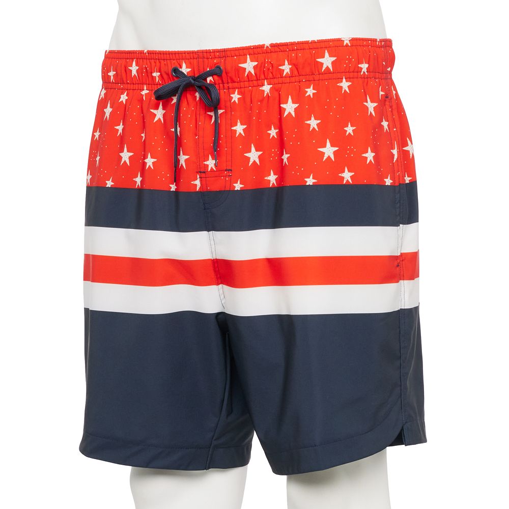 Men's Laguna Swim Men's Stars & Stripes Volley Swim Trunks