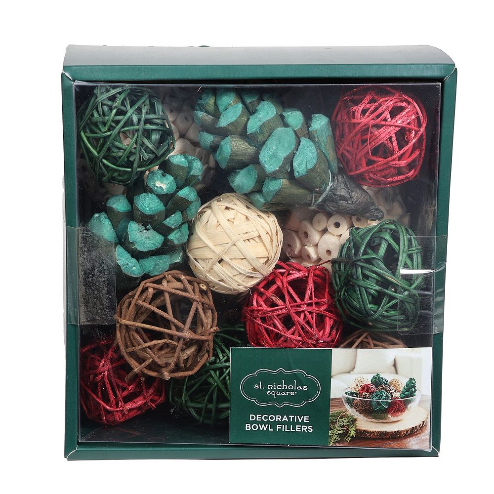 St. Nicholas Square® Orbs Pinecone Decorative Bowl Filler
