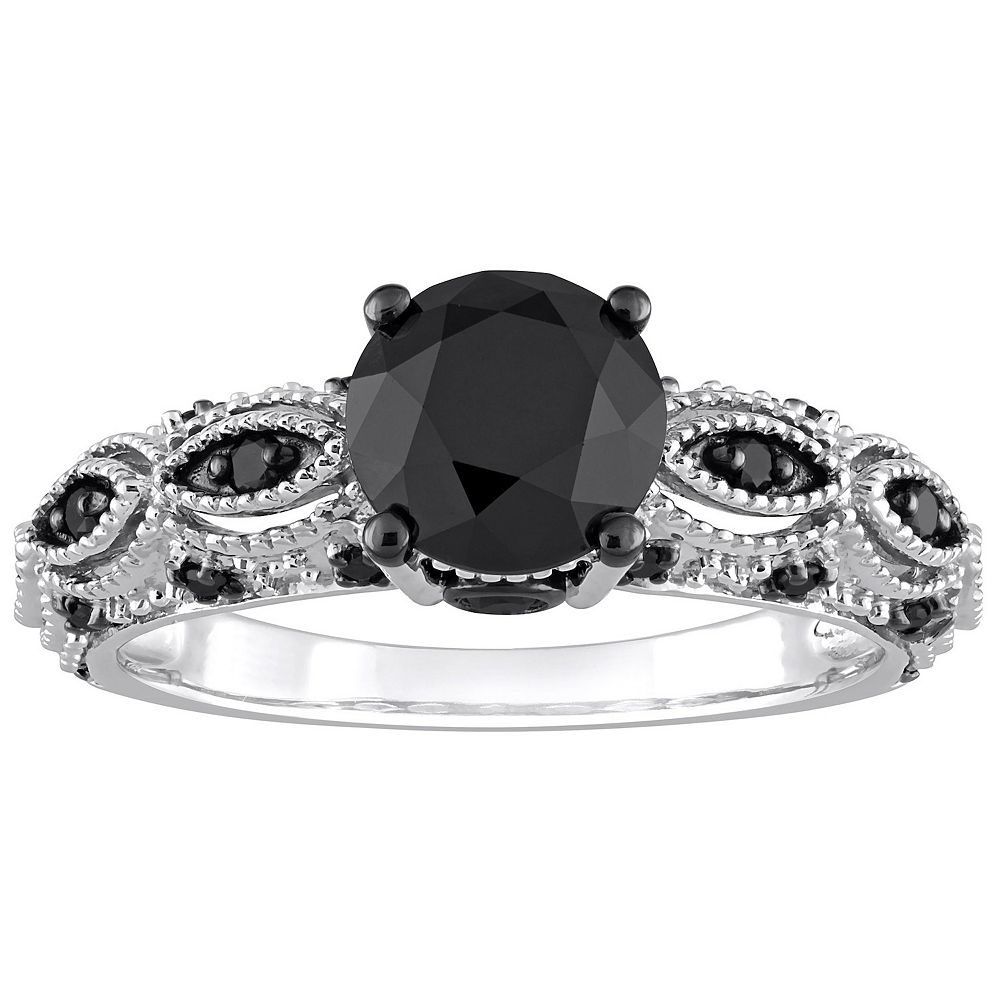 Kohls black diamond ring store