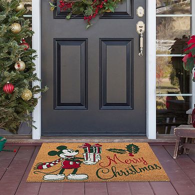 Disney's Mickey Mouse Merry Christmas Gift Doormat