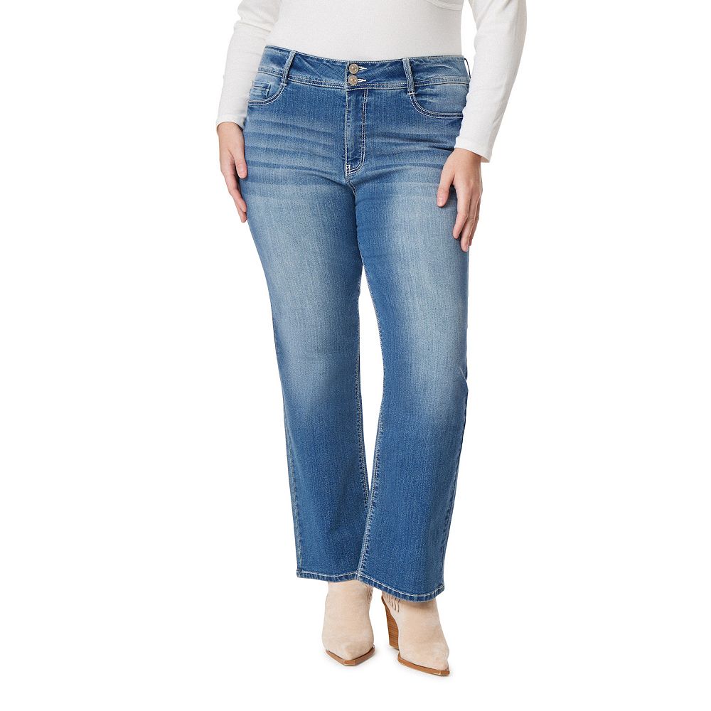 Juniors' Plus Size WallFlower Insta Stretch™ Midrise Curvy Bootcut Jeans
