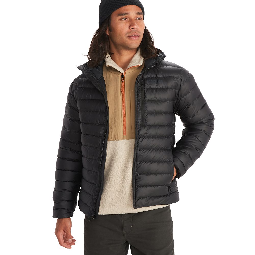 Men's Marmot Highlander Colorblock Hooded Down Puffer Jacket