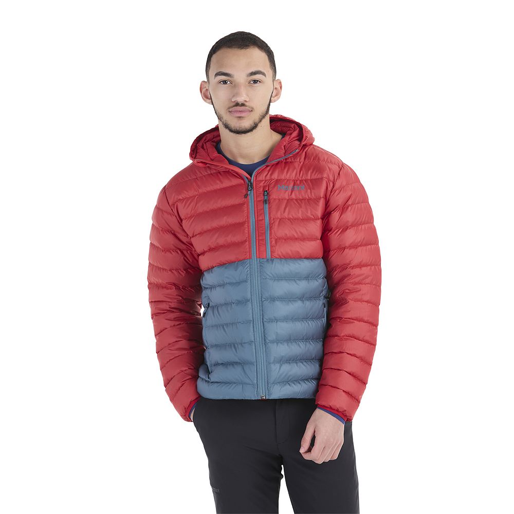 Men's Marmot Highlander Colorblock Hooded Down Puffer Jacket