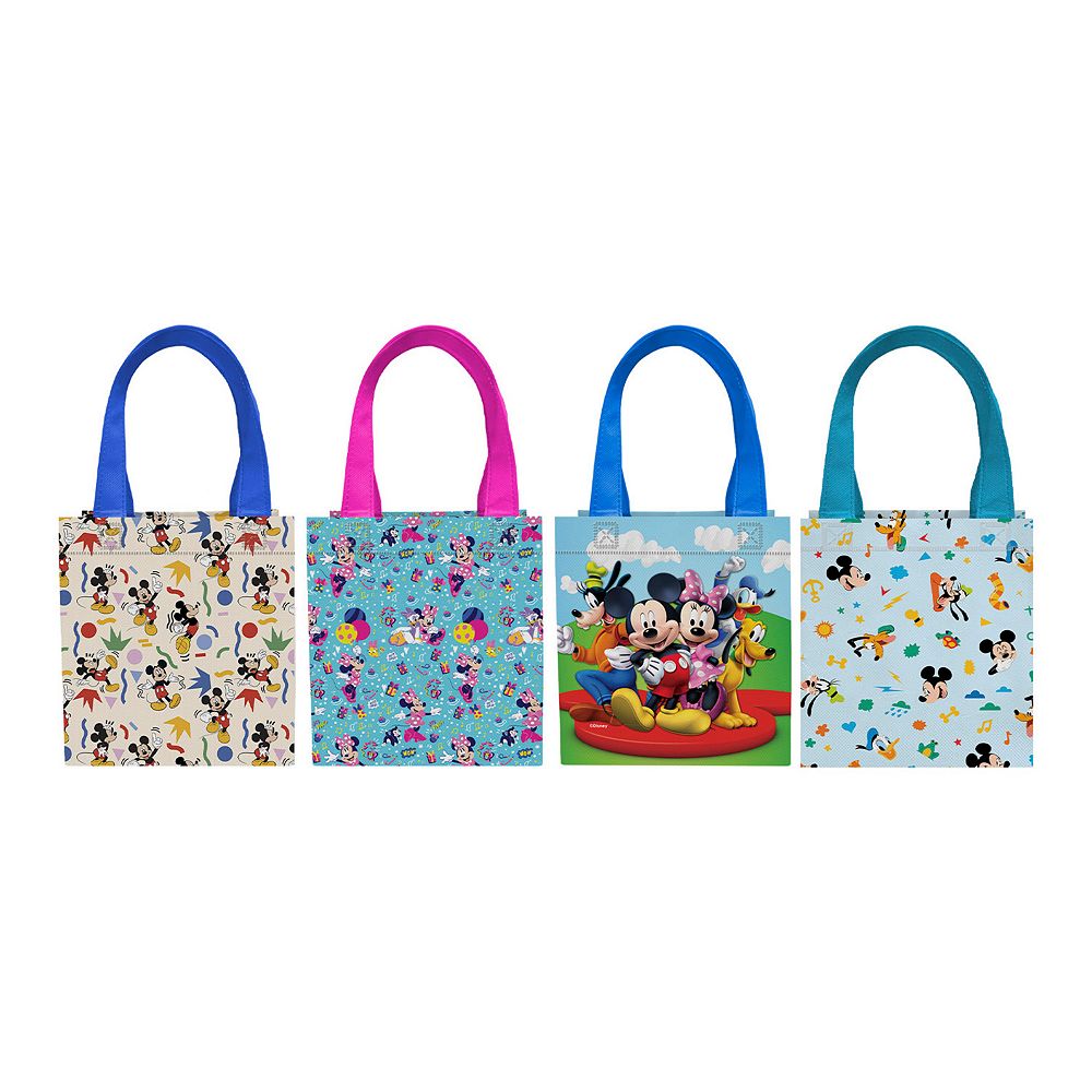 Disney Reusable Mini Tote Bag 4-pk. Mickey & Minnie Mouse