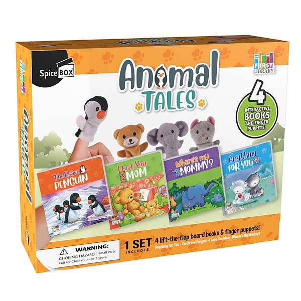 SpiceBox First Library Animal Tales: Interactive Board Books with ...