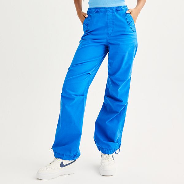 Juniors' SO® High Rise Parachute Jogger Pants