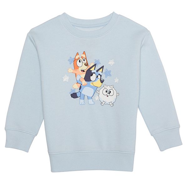 Girls 4-8 Jumping Beans® Bluey Stars Fleece Crewneck Pullover
