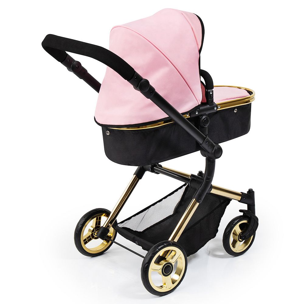 Bayer Design Dolls Pram Neo Vario - Pink, Black, Gold