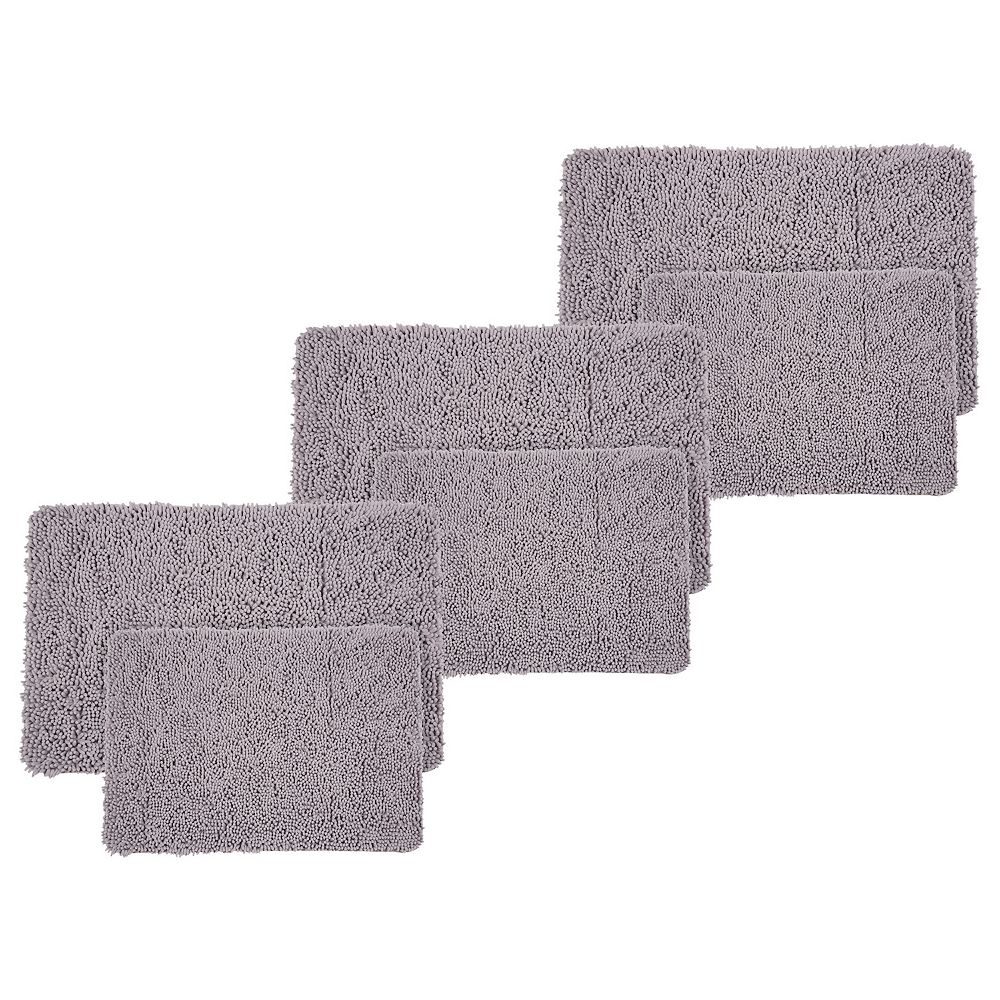 Lavish Home 4-pc. Chenille Bath Mat Set
