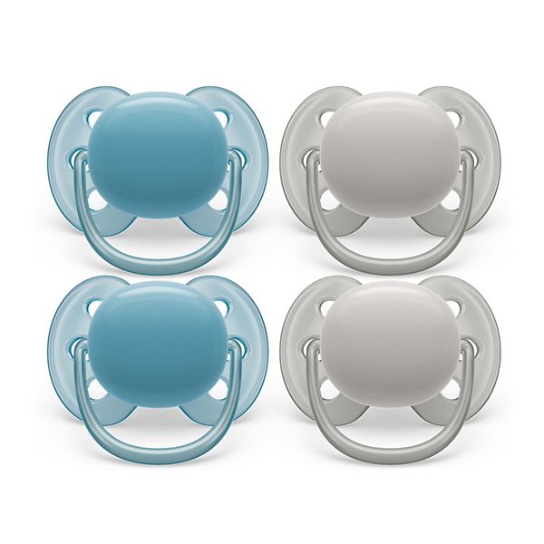 Philips Avent Infant Ultra Soft Pacifier 4-Pack with Sterilizer Carry Case